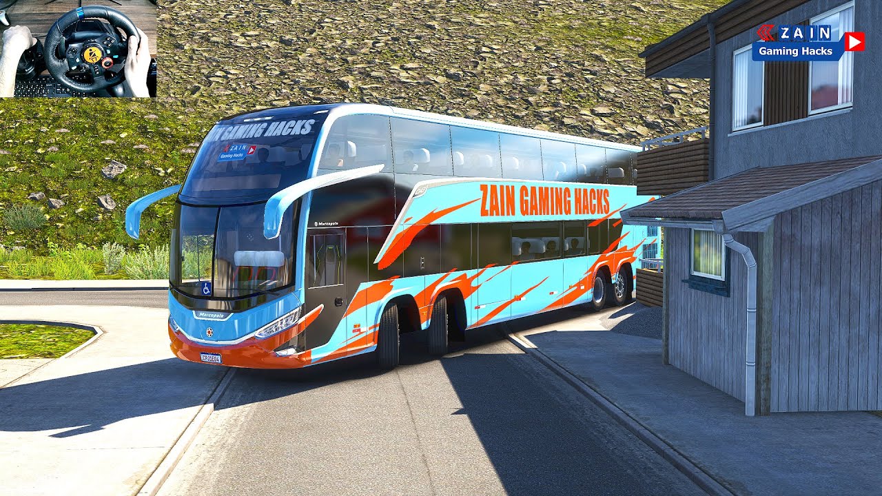 Smooth Bus Driving Through Narrow Roads of Norway | Euro Truck ...