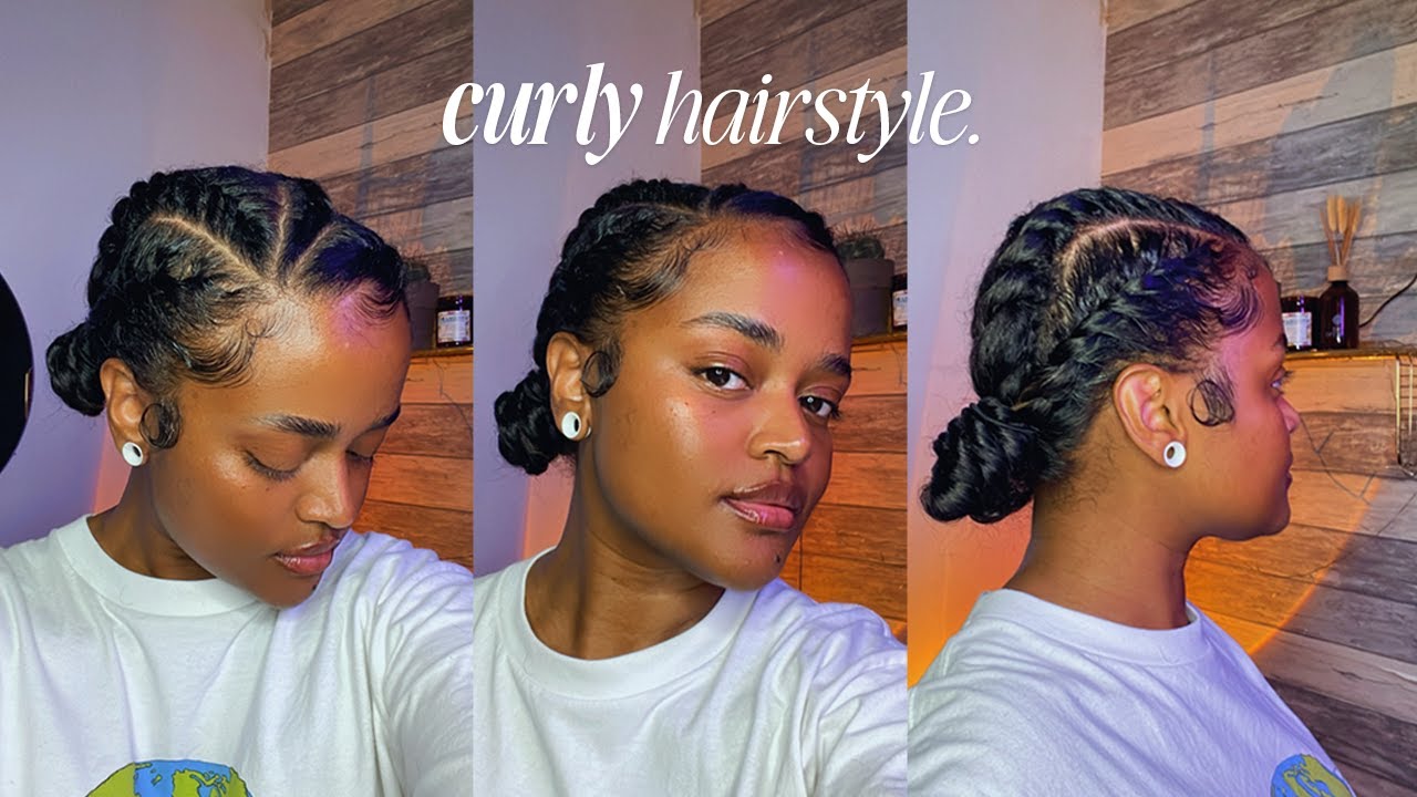 straight back twists - curly hairstyle. - YouTube
