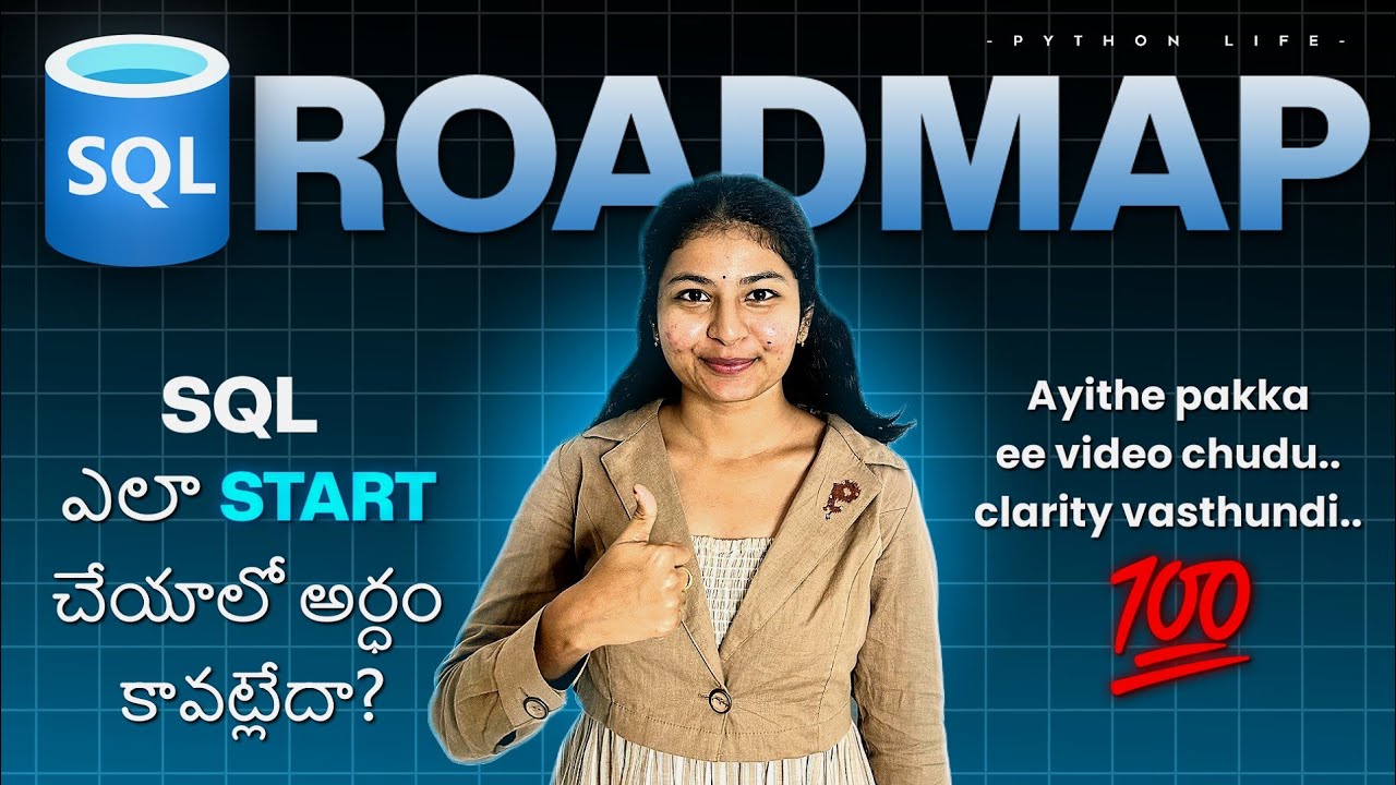SQL RoadMap in Telugu - YouTube