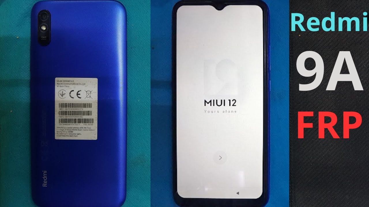 Redmi 9A | frp bypass | miui 12 - YouTube