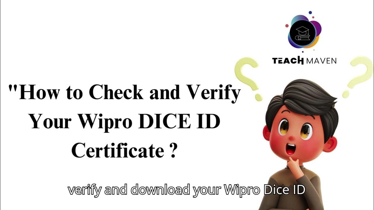 How to Check and Verify Your Wipro DICE ID Certificate | Step-by-Step ...