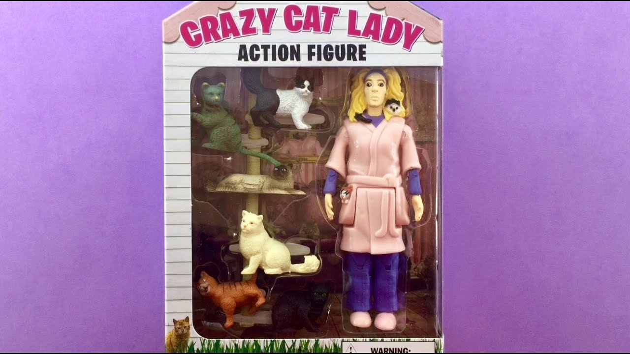 Crazy Cat Lady Action Figure - YouTube