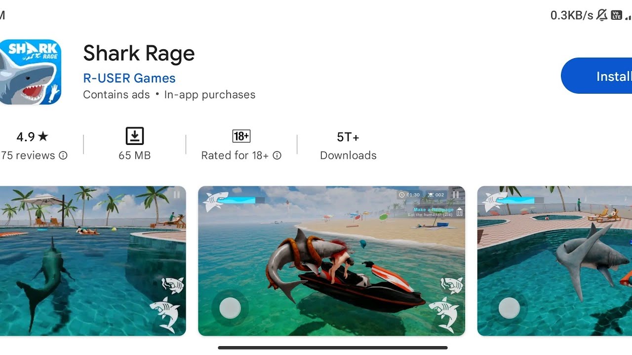 Shark Rage Android Gameplay & Download 2023 @RUSERGames - YouTube