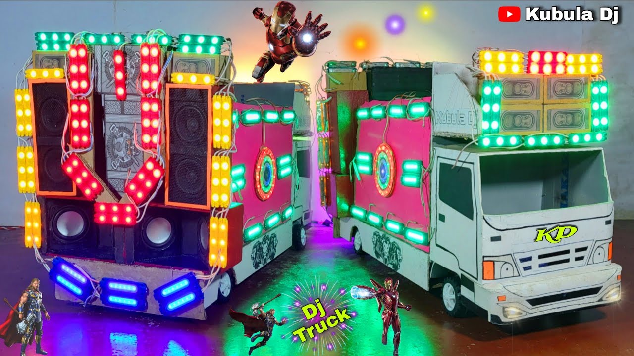 DIY Mini Dj Truck At-Home | Dj Gadi Kese Banaya | Diy Loading DJ Light ...