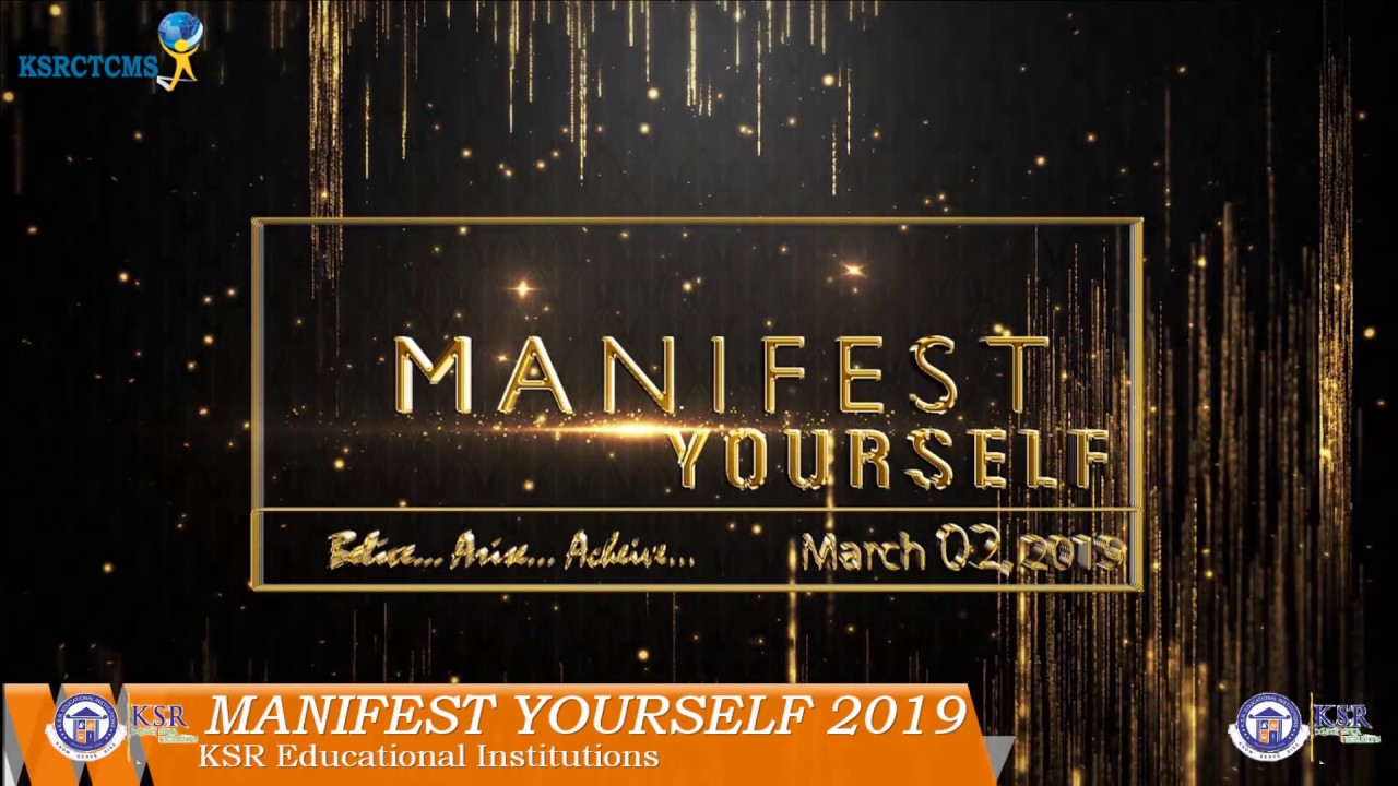 KSREI - Manifest Yourself Program - YouTube