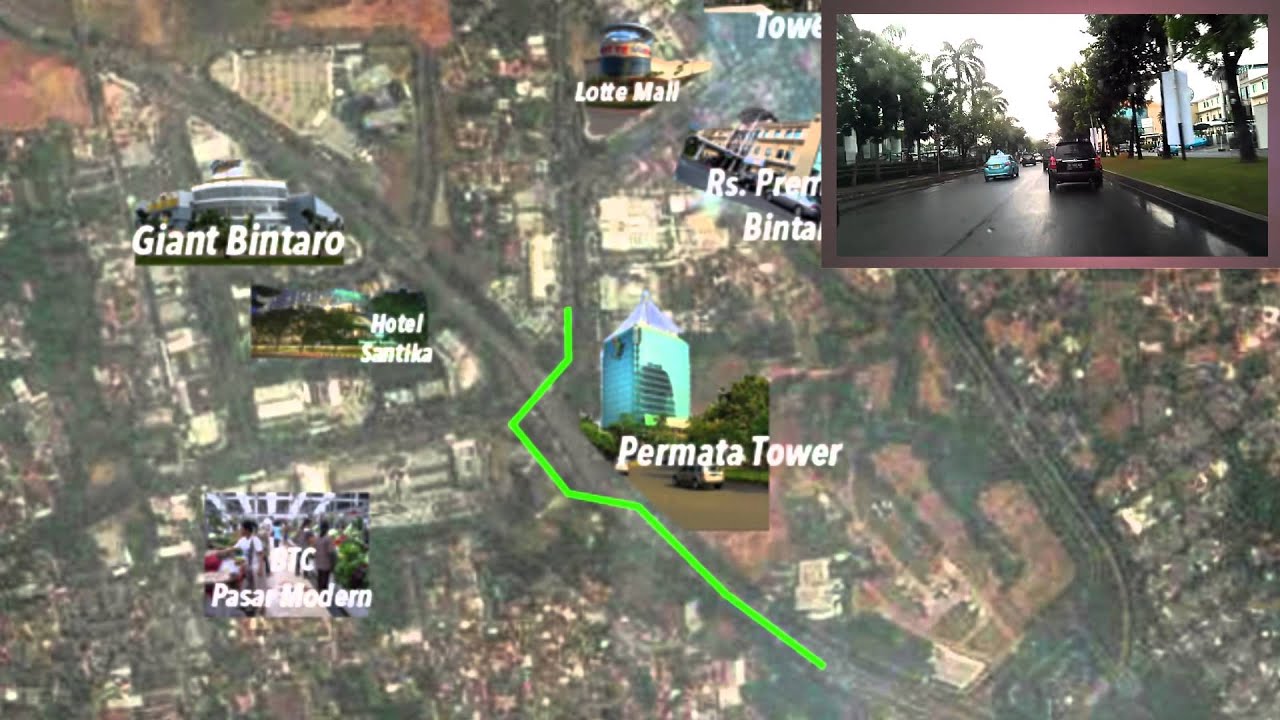 Bintaro Sektor 6 Cut Nyak Dien Rumah dijual 2016 - Roadmap TBJ - YouTube