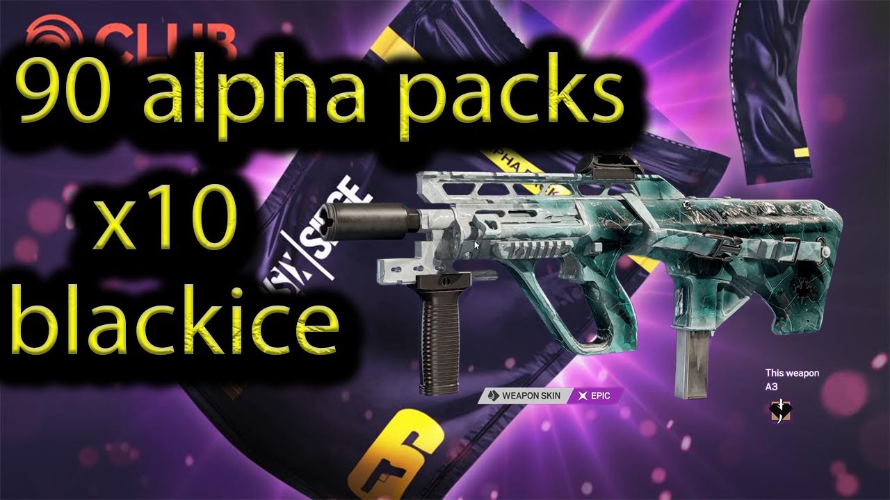90 X alpha packs 10X BLACKICE - YouTube