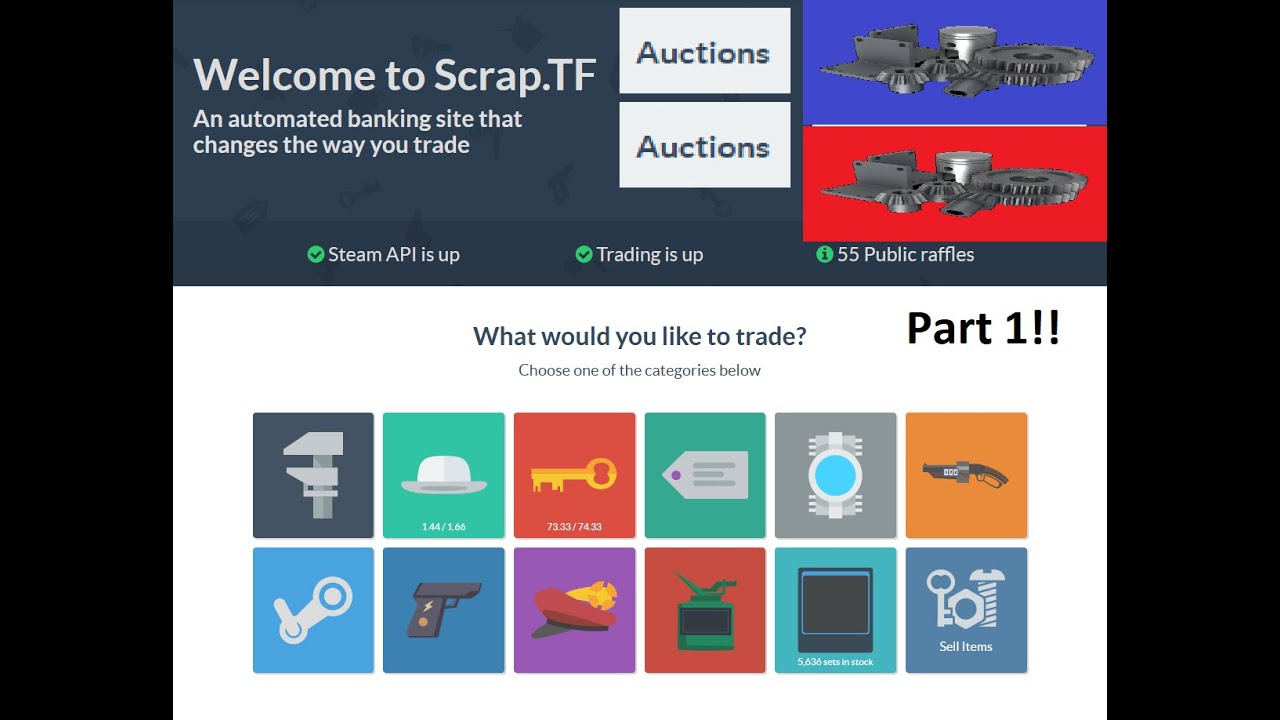 TF2 Scrap.TF Auctions (1): Trade Series Video - YouTube