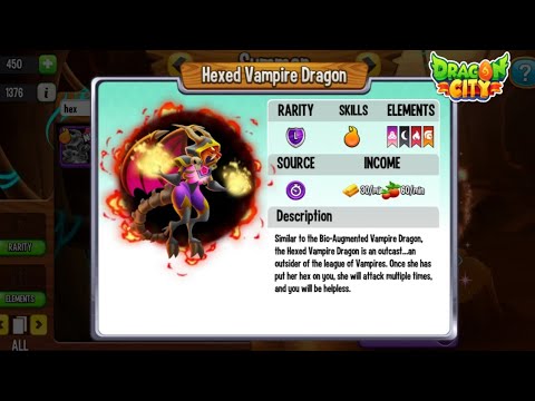 Cara dapet Hexed Vampire 😱, vampir terkuat di Dragon city - YouTube