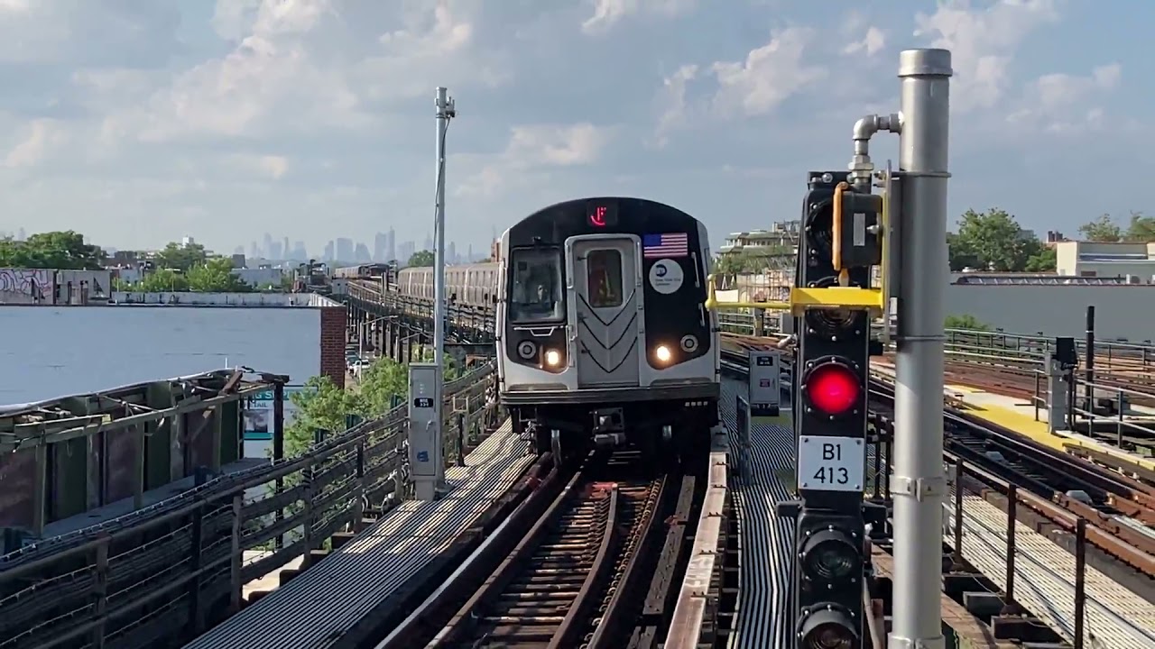 IND Culver Line: R160B (F) @ Kings Highway Sta. - YouTube