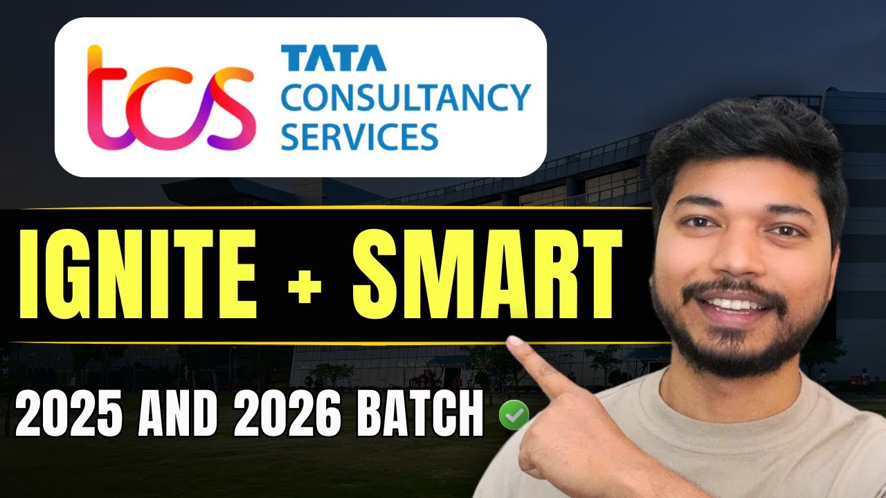 TCS Ignite & Smart Hiring freshers of 2025 and 2026 batch 🔥Apply online ...