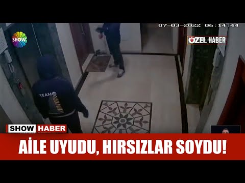 Aile uyudu, hırsızlar soydu!