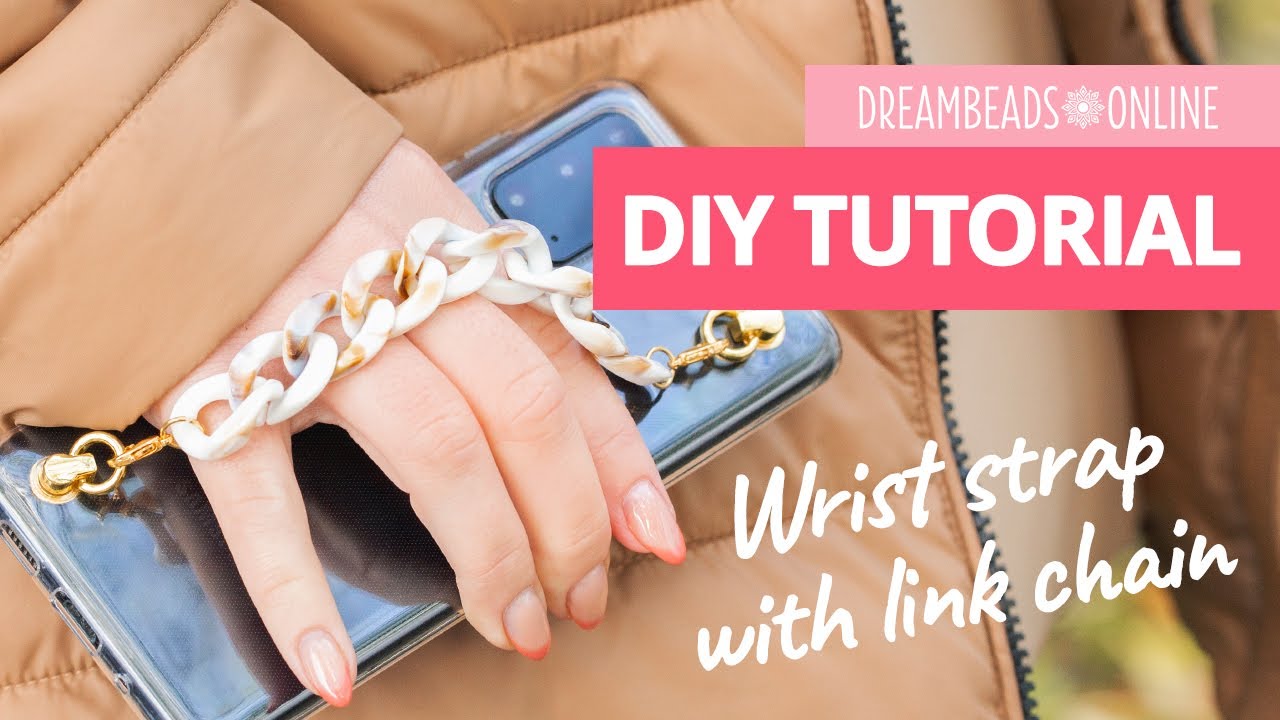 Mobile phone case wrist strap with link chain | DIY Jewelry Making ...