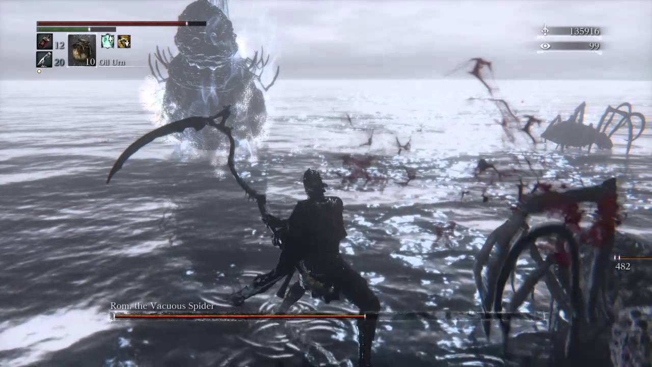 Bloodborne - Rom, the Vacuous Spider Boss Fight - YouTube