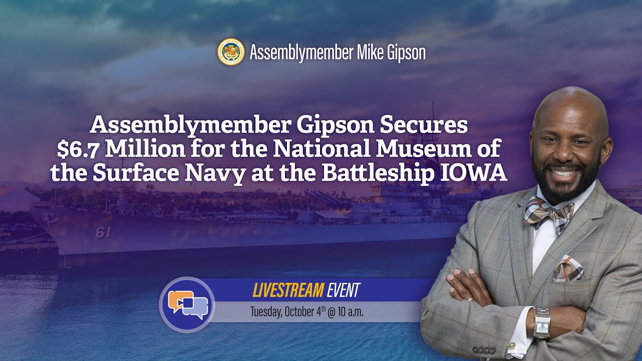 Asm. Mike Gipson Secures State Funding for Freedom of The Seas ...