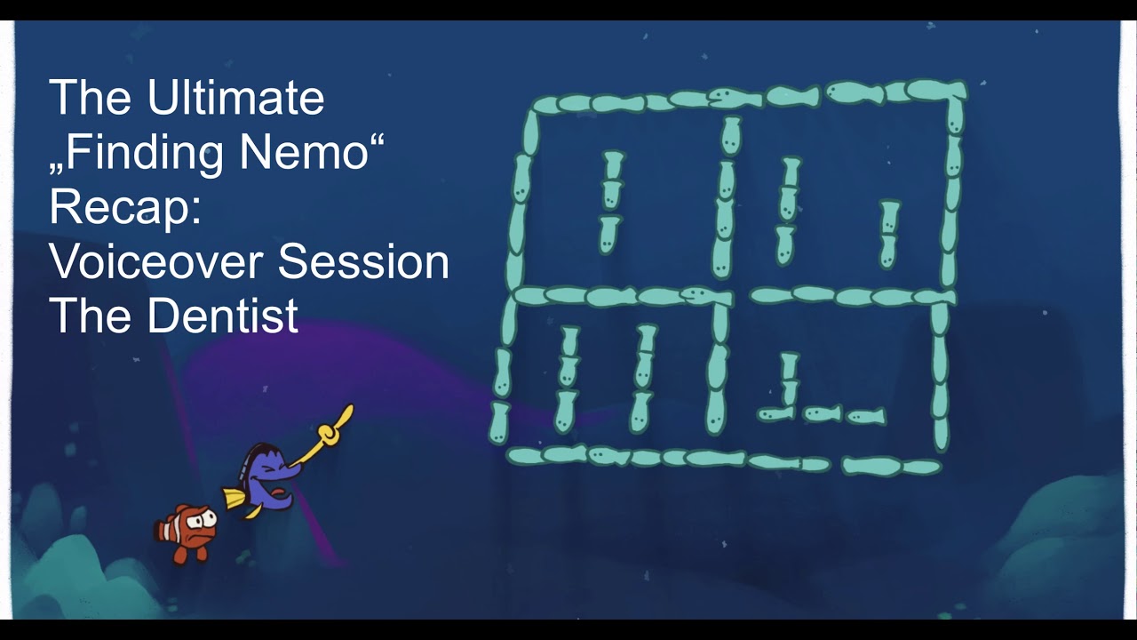 The Ultimate "Finding Nemo" Recap - Voiceover Session Dentist (Pepijn ...