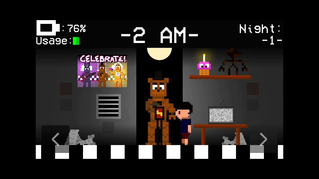Playing Fnaf 2d/One 2d Night Made By @JujuProdGames - YouTube