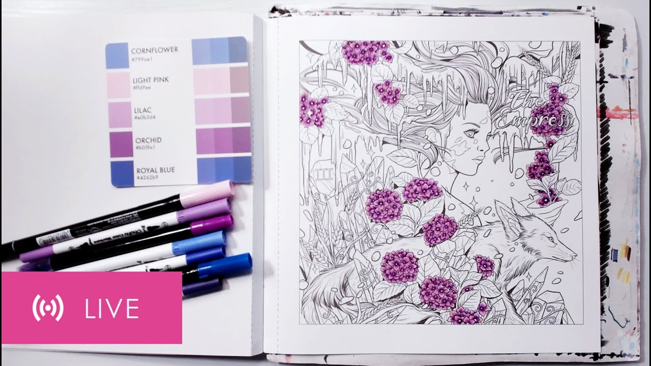 (1/5) Starting Coloring of the Empress in Mythographic: Cosmic Spirit ...