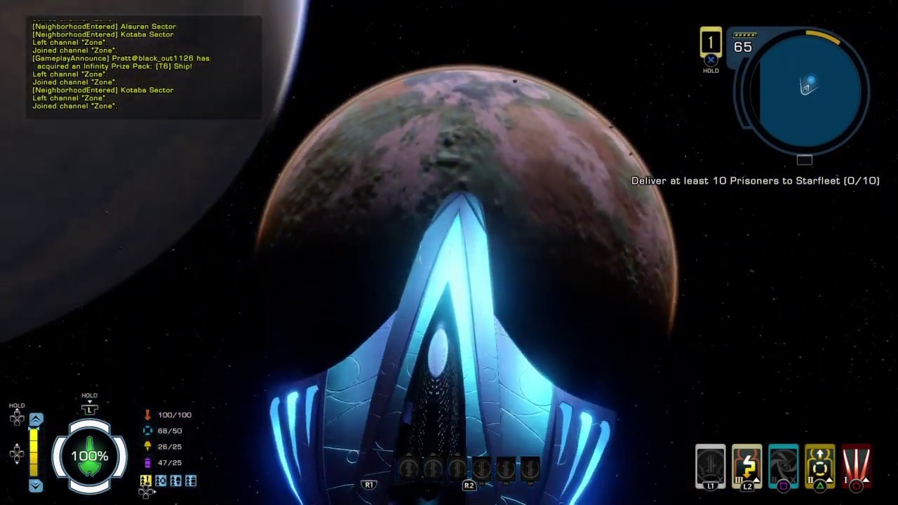 Star Trek Online PS4 - Caitian Atrox Carrier ship demo - YouTube