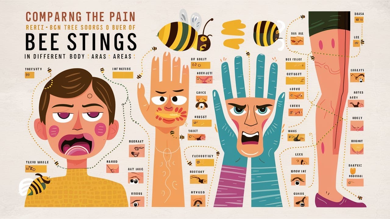 Where Do Bee Stings Hurt the Most? A Pain Comparison - YouTube