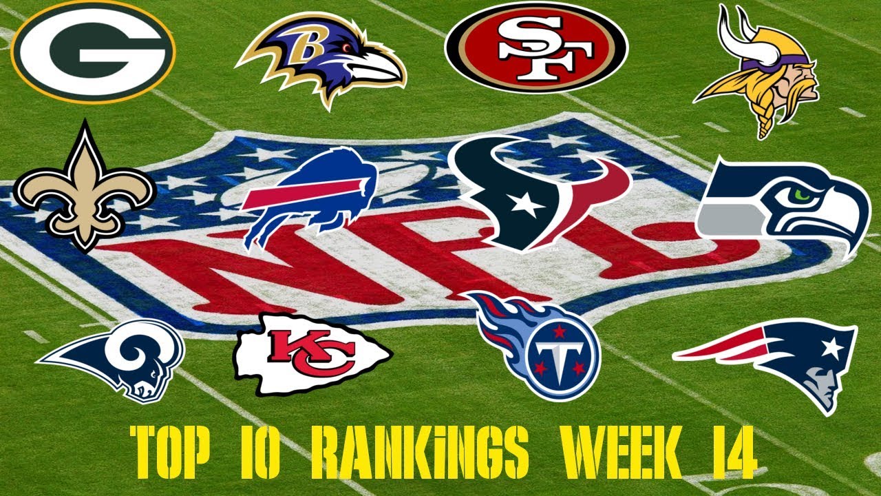 NFL Week 14 Top 10 Team Rankings - YouTube