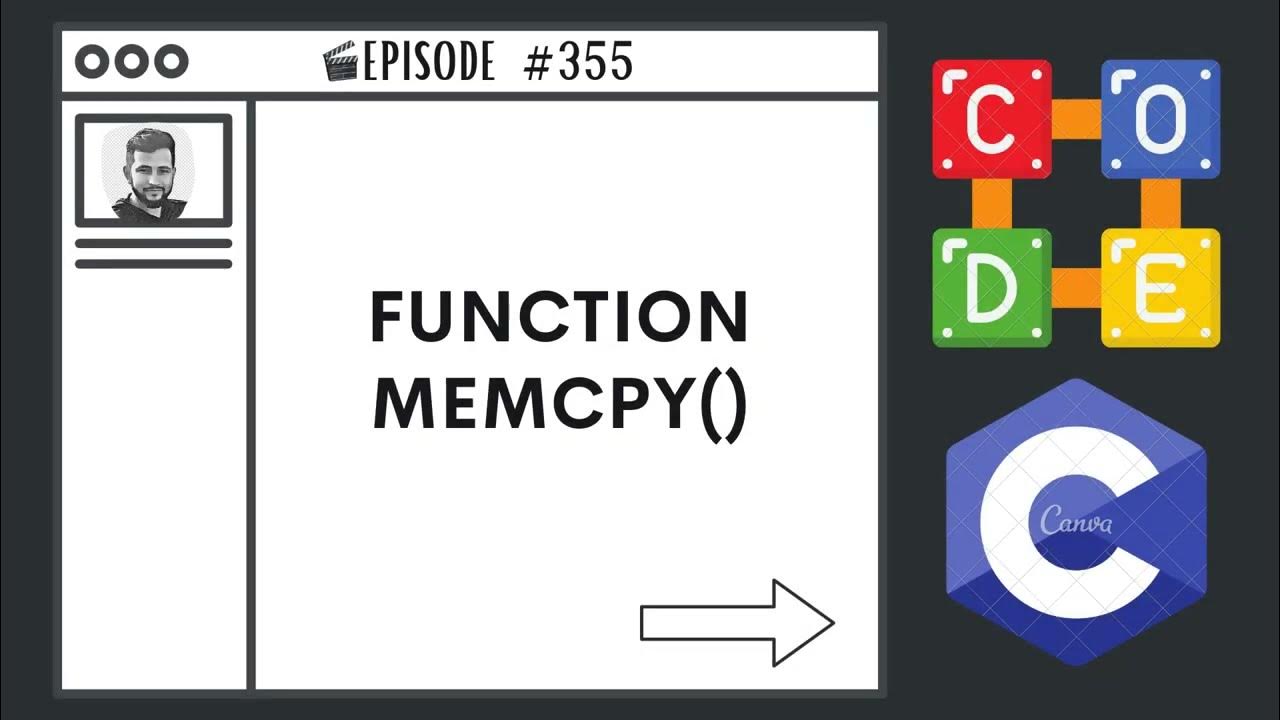 Function memcpy() | Ep. 355 | C Programming Language - YouTube