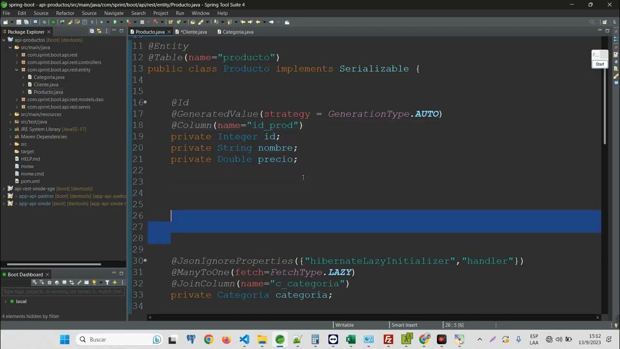 Angular + SpringBoot Crear api rest con crud de tablas relacionadas consumir api + prueba en ...