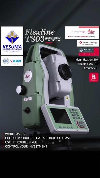 Beli Total Station Leica TS03 di PT KESUMA - YouTube