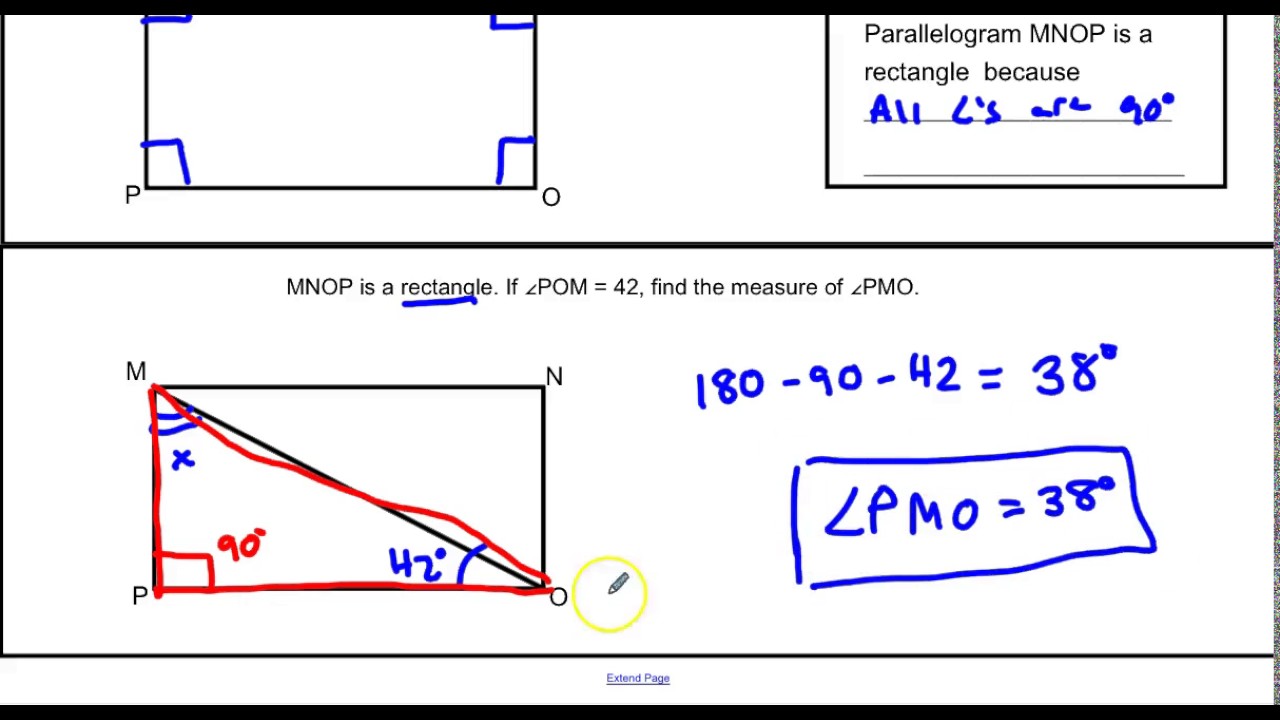 5.3 - Properties of Rectangles and Squares - YouTube