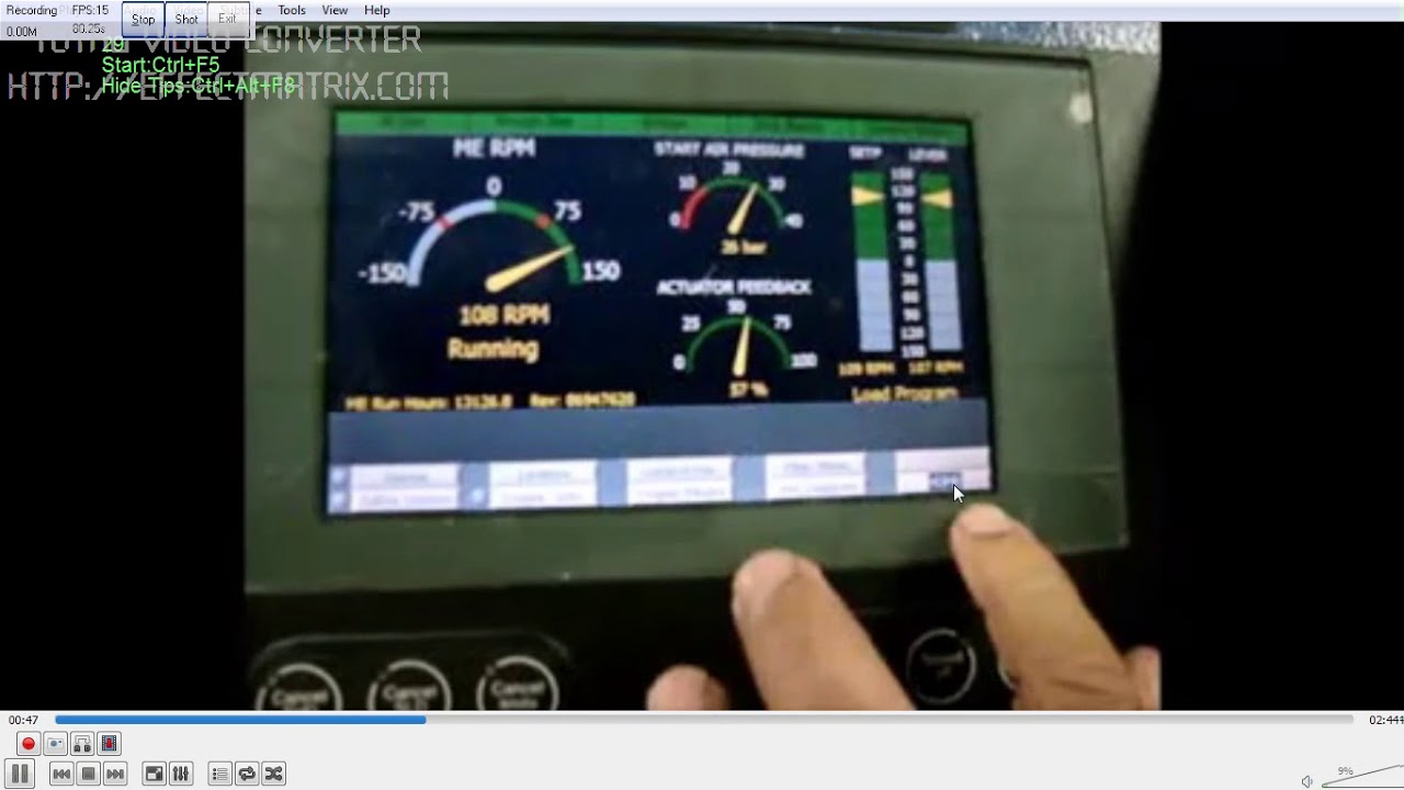 Emergency Change Over: Main Engine From Bridge To Engine Control Room ...