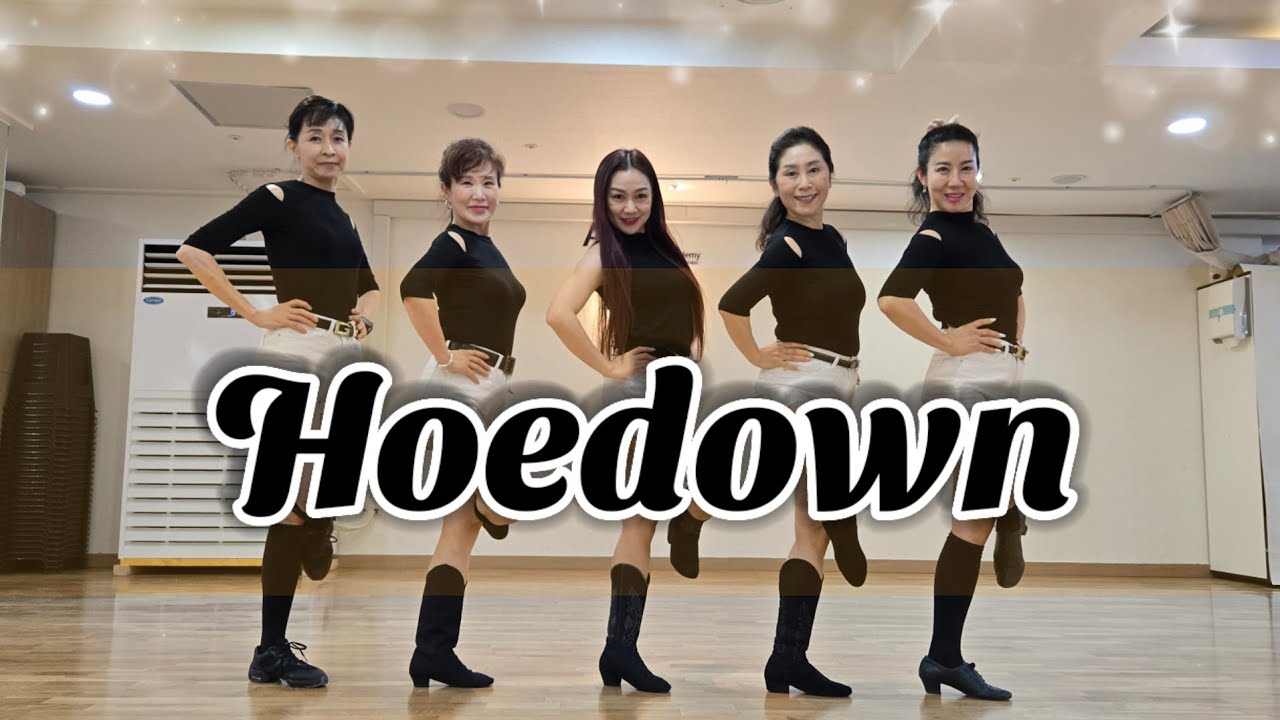 Hoedown Line dance (Demo) | Absolute Beginner | 호다운 라인댄스 | 초급라인댄스 - YouTube