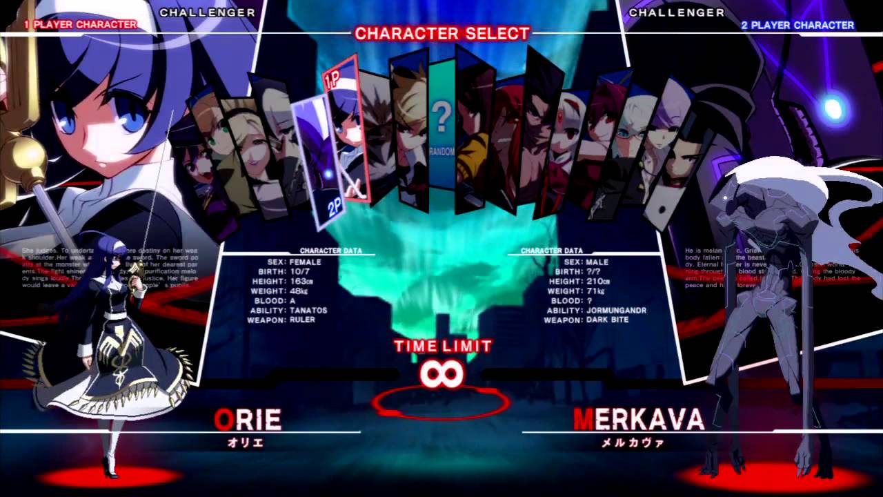 Under Night In-Birth character select BGM - YouTube