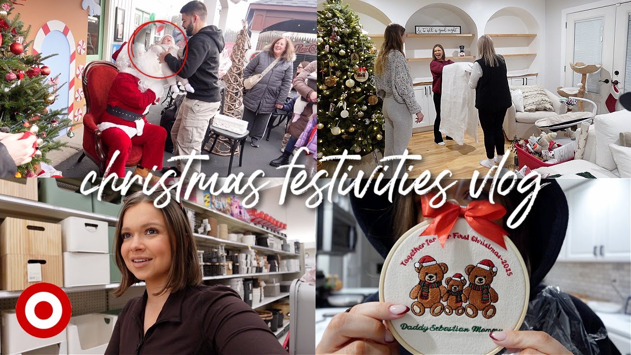OUR SON RIPPED OFF SANTA'S BEARD 🎅🏼 + christmas village begins, target ...