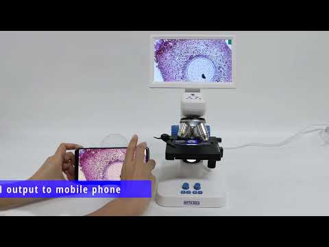 ECE Opto-Edu Dijital Mikroskop Seti Biyoloji Mikroskobu 7″ LCD Ekranlı