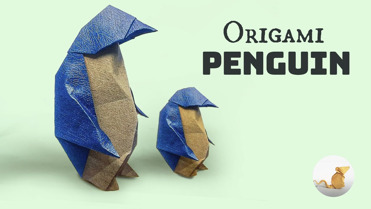 Simple Origami Penguin Tutorial: Create paper penguin cute - YouTube