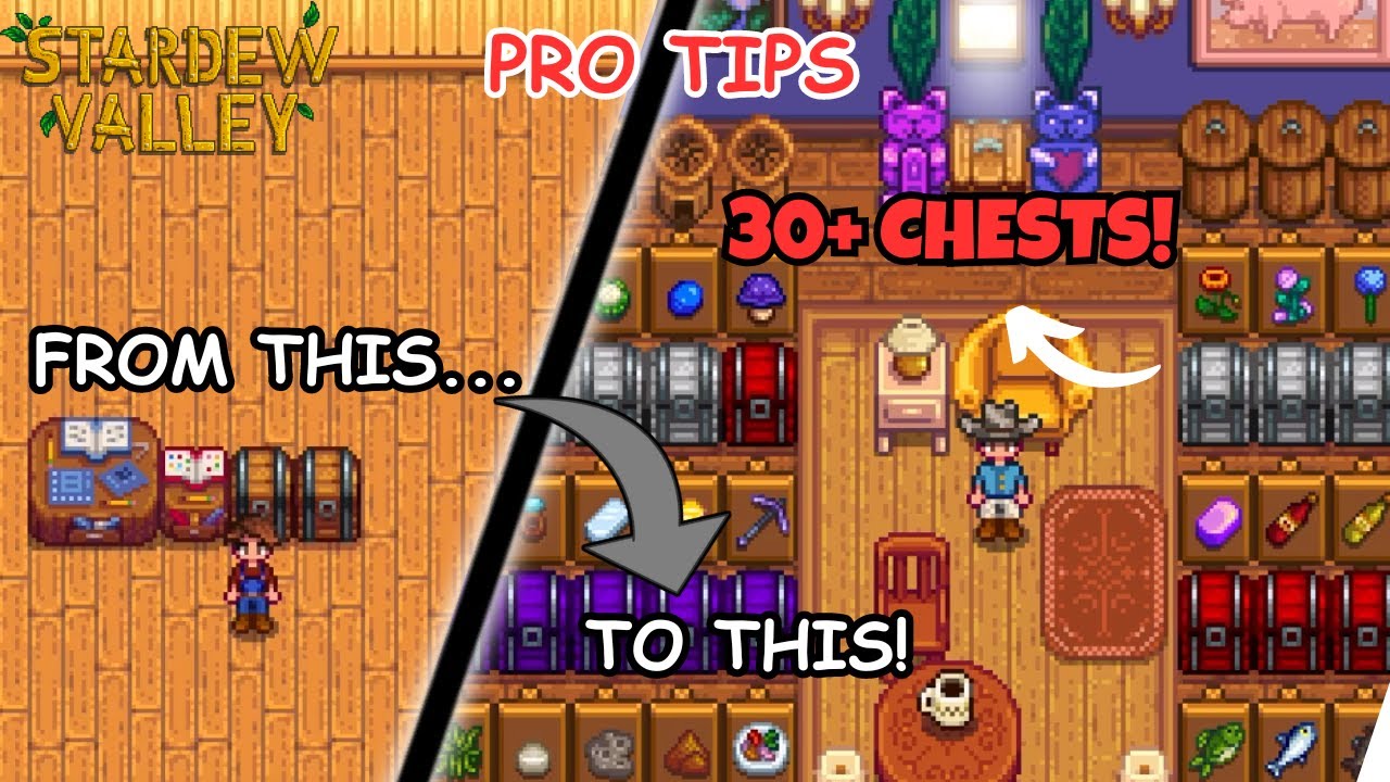 How to Design And Decorate Like A PRO In Stardew Valley - Storage Room ...