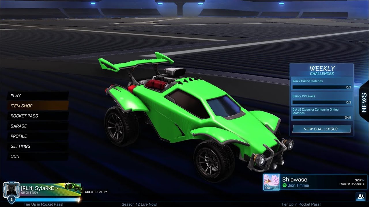 SHIAWASE - DION TIMMER | MENU SONG | ROCKET LEAGUE - YouTube