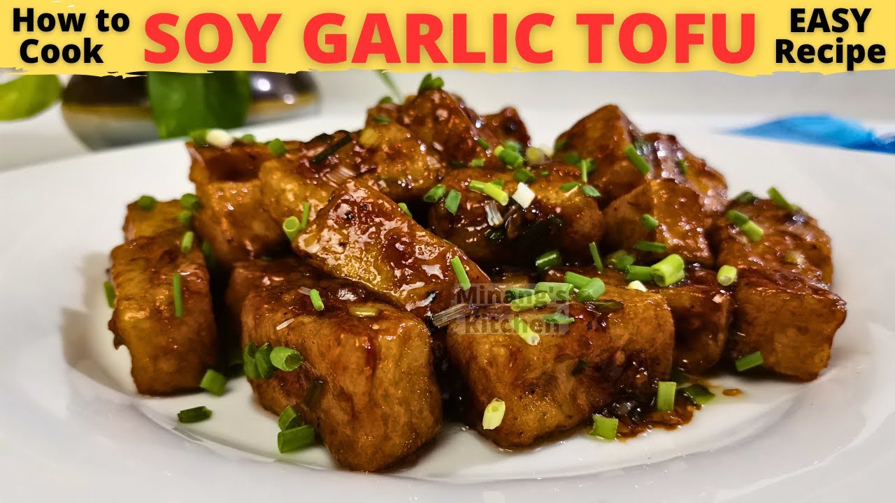 SOY GARLIC TOFU | Soy Garlic Glazed Tofu Recipe | Crispy GARLIC TOFU ...