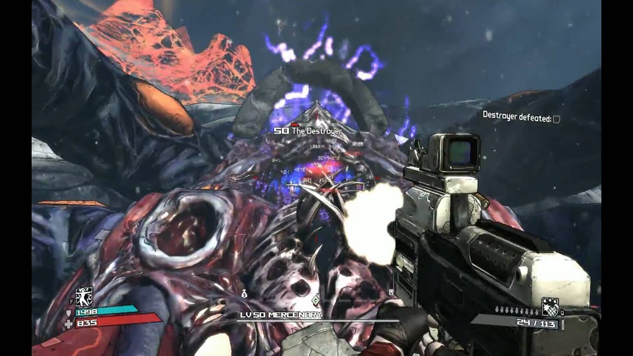 Borderlands killing last boss - YouTube