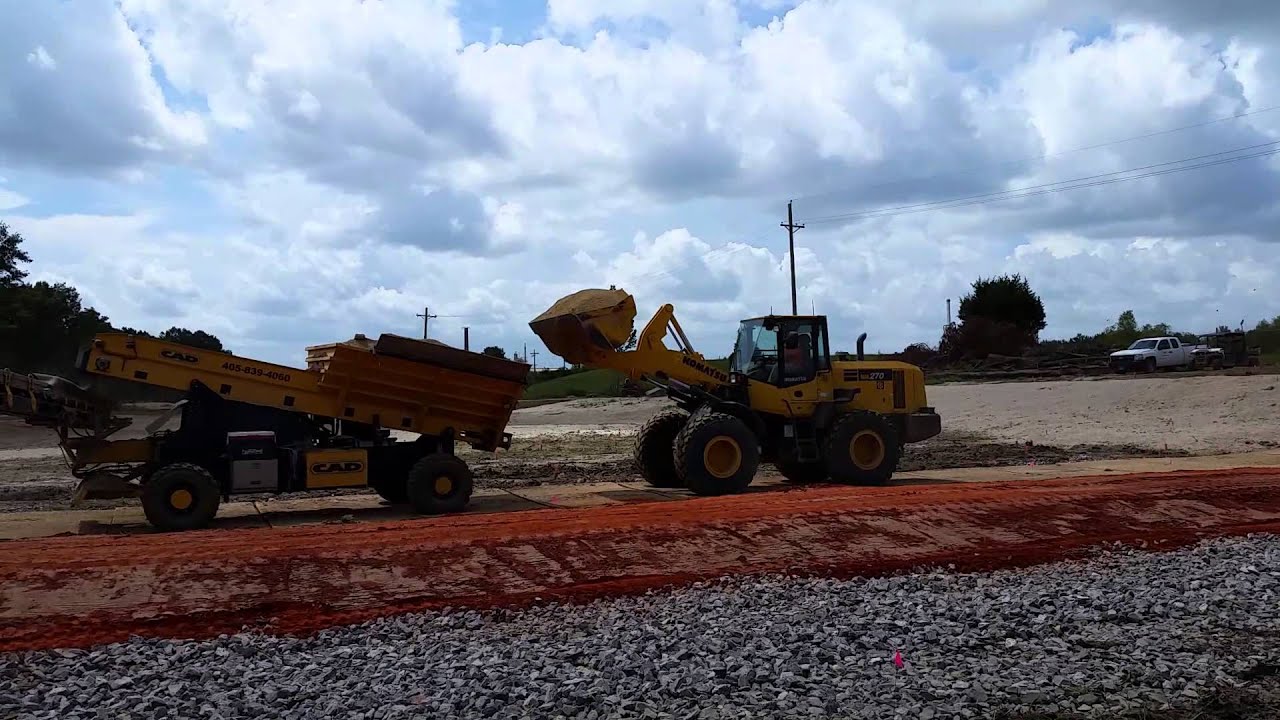 durabase mat road on environmentally sensitive area - YouTube
