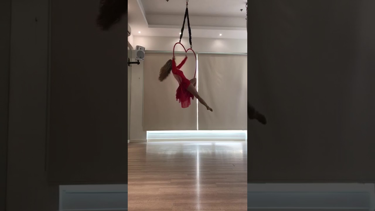 Aerial Heart Hoop - YouTube