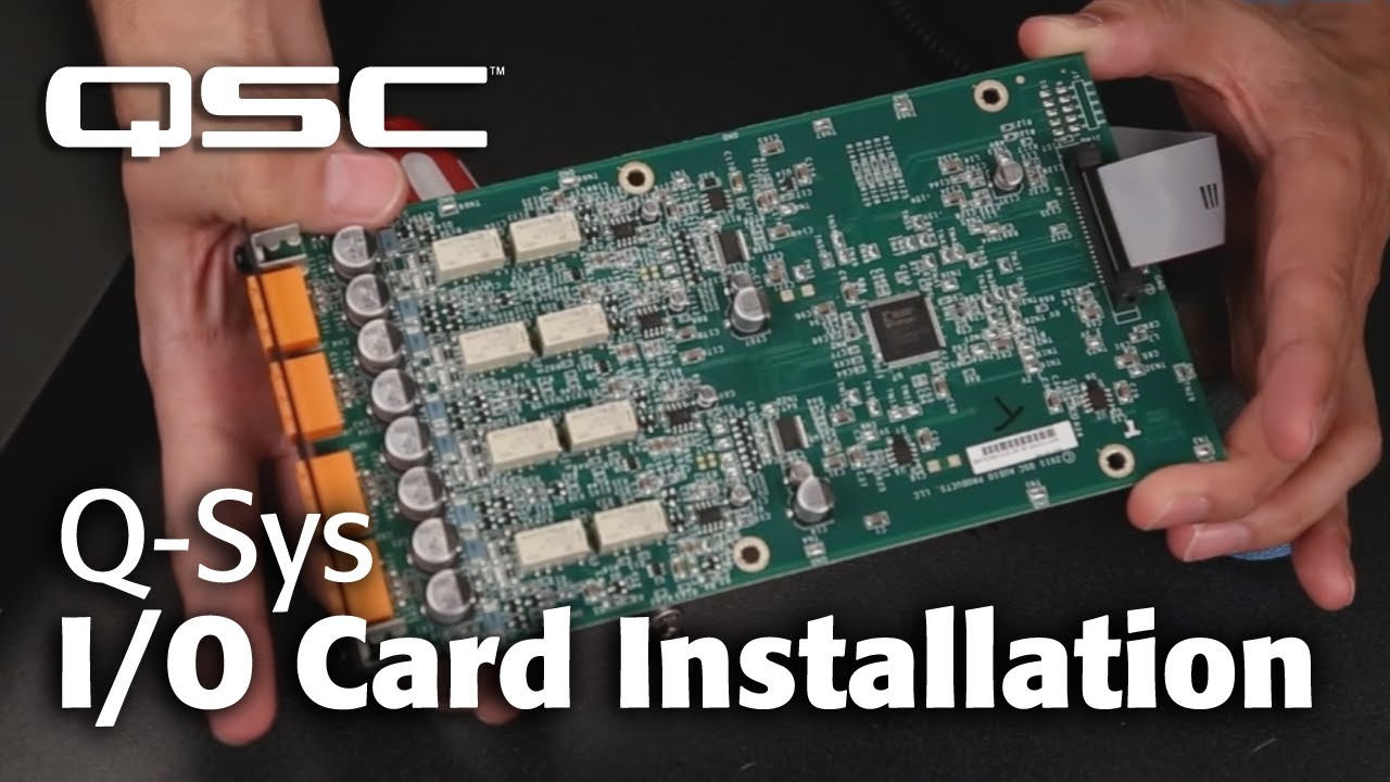 Q-SYS: Install or Replace and I/O Card - YouTube