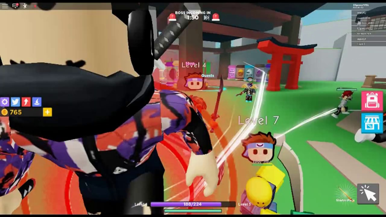 Slicing simulator Gameplay Elias met Devy (Roblox) - YouTube