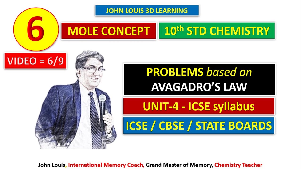 10th STD Chemistry Problems Based On Avagadro s Law ICSE CBSE STATE BOARDS YouTube 10th-std-chemistry-problems-based-on-avagadro-s-law-icse-cbse-state-boards-youtube