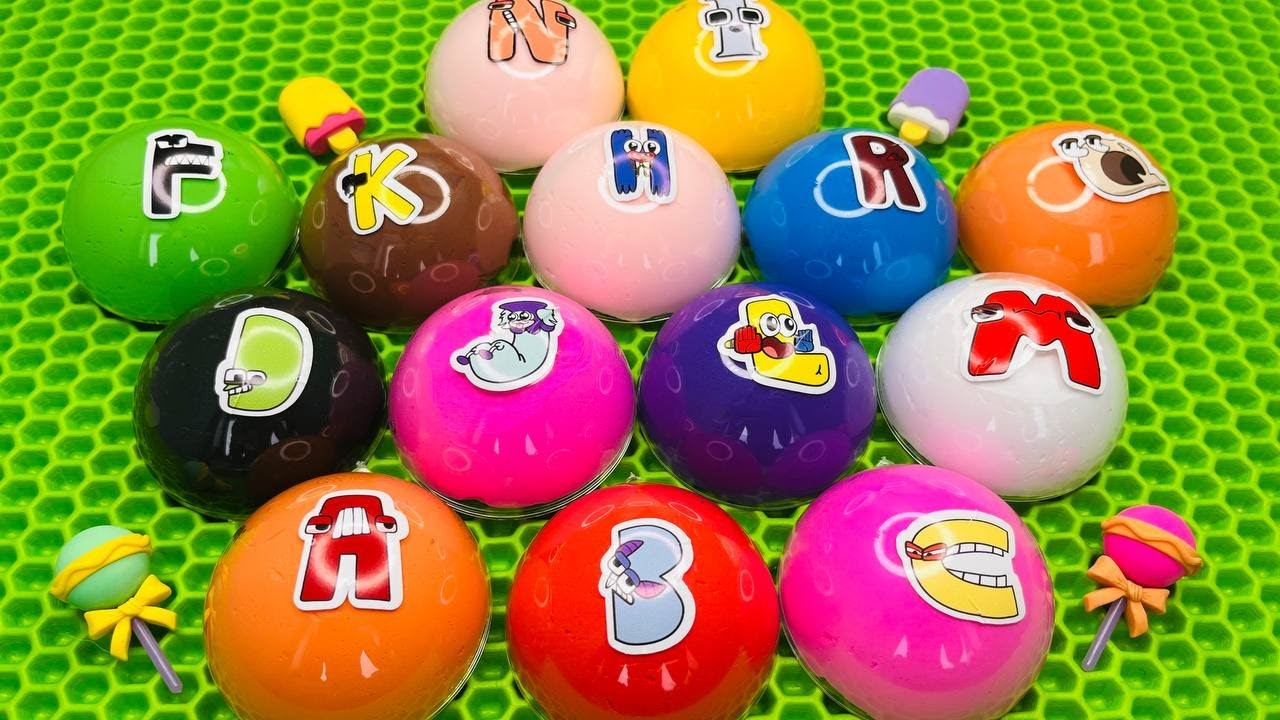 Alphabet Lore - Looking for A - Z CLAY & SLIME Coloring! Satisfying ...