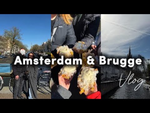 Amsterdam & Zaanse Schans & Brugge 🇳🇱🇧🇪 | Lezzet Turu + En zor veda 🥺
