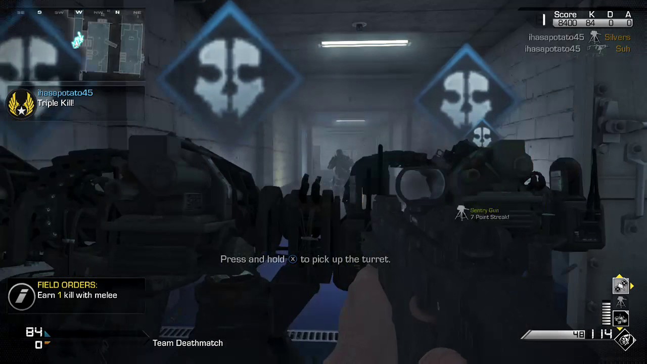 Call Of Duty Ghosts Bots 4 Sentry Guns - YouTube