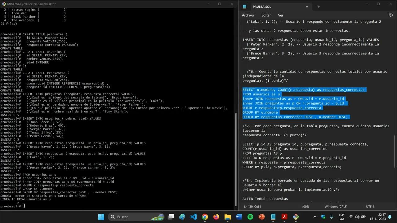 Prueba Módulo SQL 💻 - YouTube