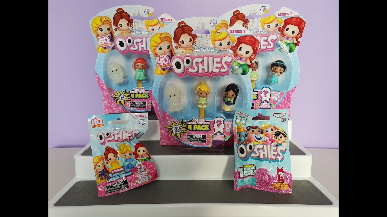 Disney Princess Ooshies Toy Opening Series 1 and 3. - YouTube