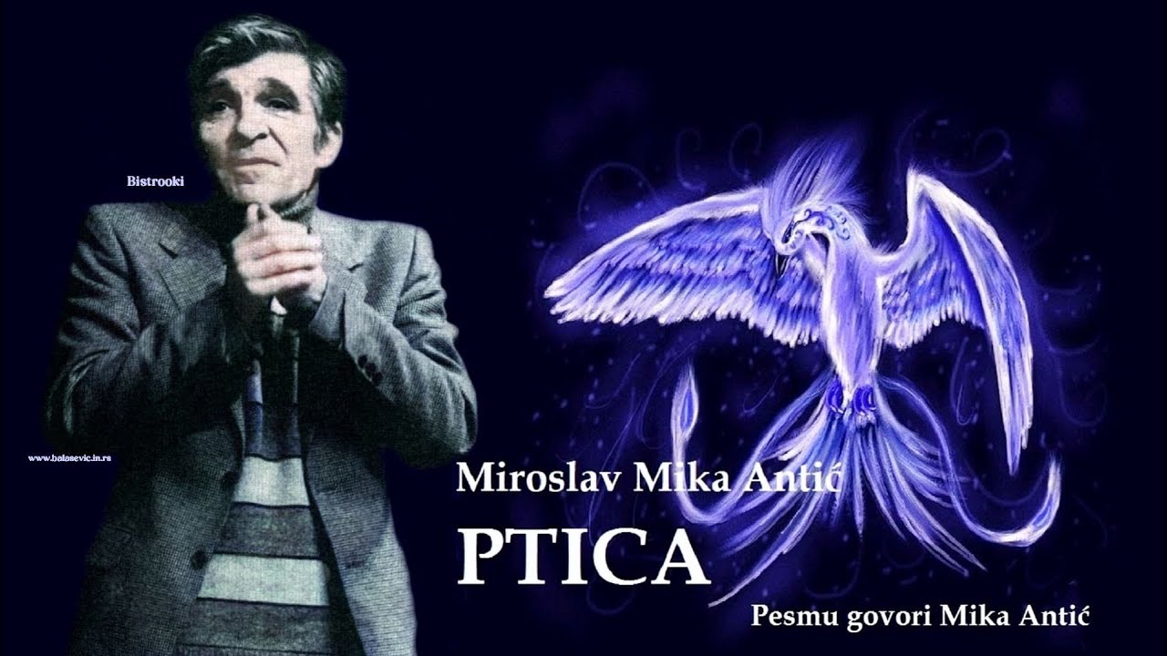 Miroslav Mika Antić – PTICA (Tekst) govori Mika Antić - YouTube